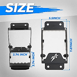 ATV Passenger Foot Rest, Kemimoto Heavy Duty ATV Foot Rest for Rear Passenger Comfortable Foot pegs 4 Wheel Universal Foldable Footrest Compatible with Polaris Sportsman Scrambler Foreman Fourtrax