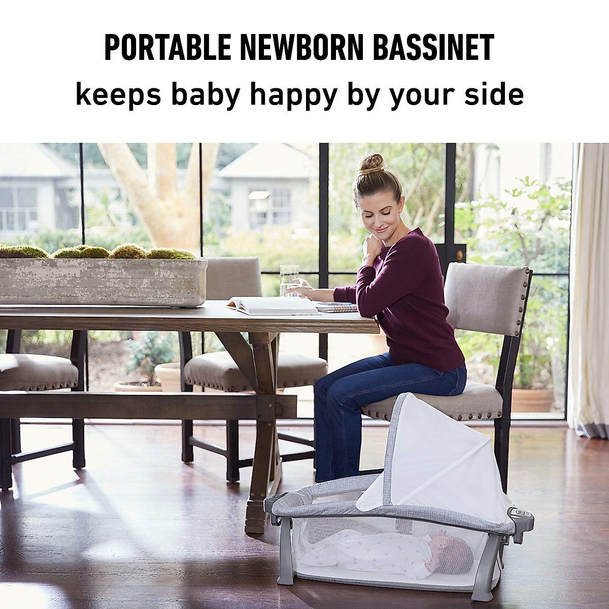 Graco Pack 'n Play Quick Connect Portable Bassinet Playard, Alex