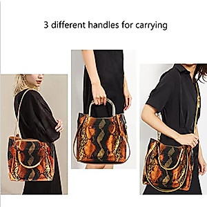 MEL JUN Genuine Leather Handbags for Women, Fashion Women's Purses and Handbags Work Tote Bag Shoulder Crossbody Bags -Gold