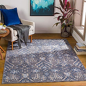 Artistic Weavers Bohemian Floral Dale Area Rug, 5'3" x 7', Gray