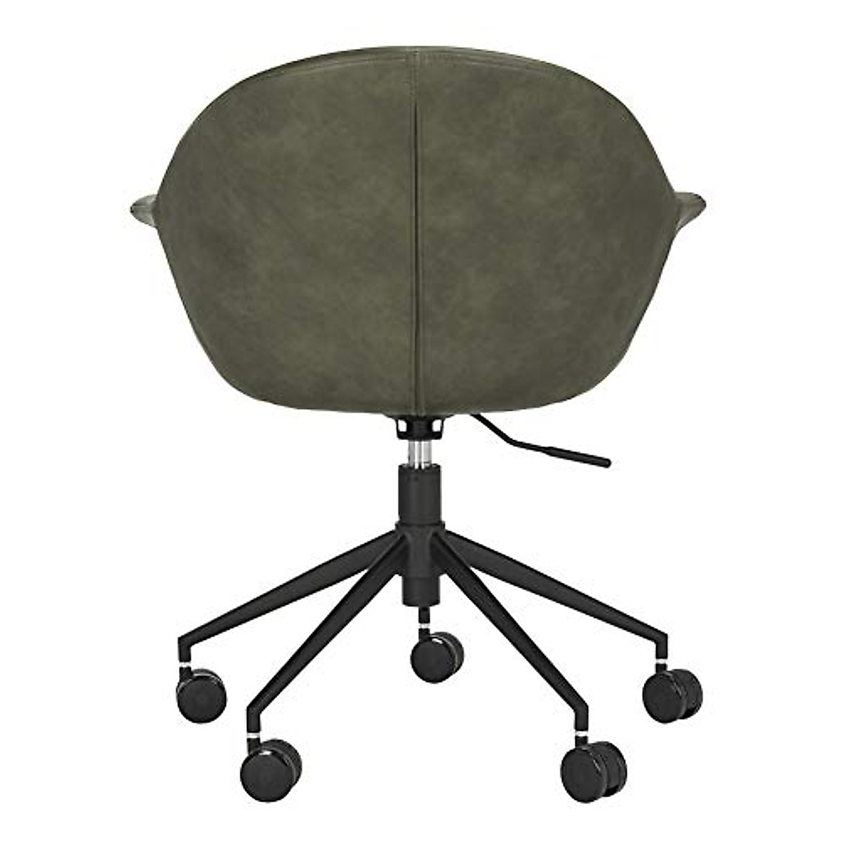 Safavieh Home Ember Green Faux Leather and Black Office Chair