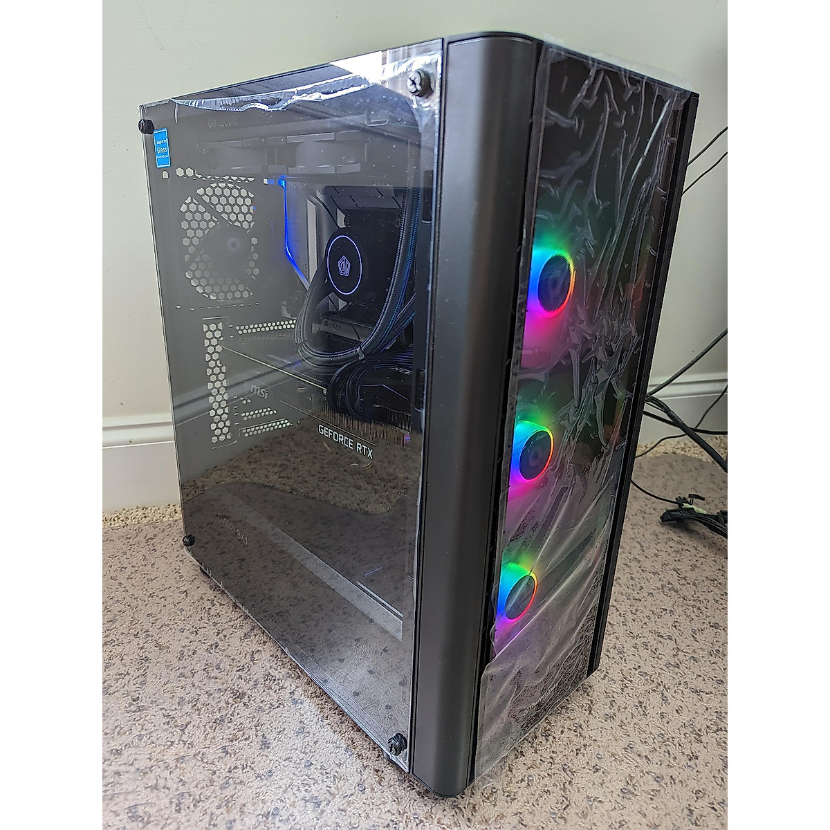 Centaurus Proton 2 Gaming Computer - Intel Core i9-12900K 4.8GHz 16-Core, 64GB DDR5 RAM, GeForce RTX 4080 16GB, Liquid Cooler, 2TB NVMe SSD, Win11 PRO, WiFi, 4K VR Gaming PC, ARGB