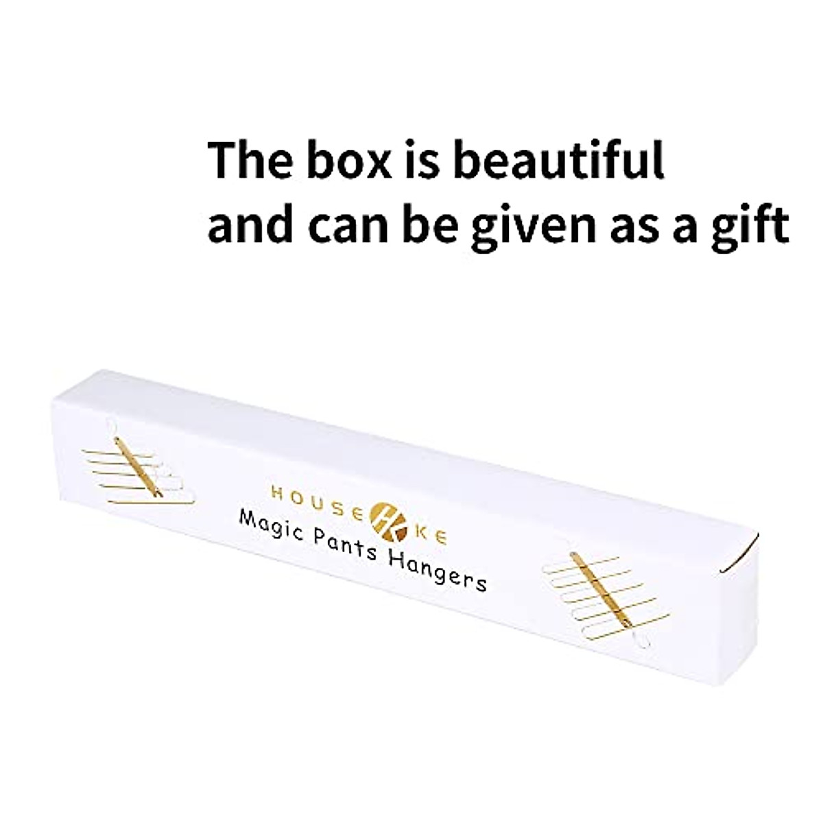 2-Piece Magic Pants Hangers (2.0 Center is Backward Not Easy Slide Off. More Easily Getting Clothes on and Off) Pants Hangers Space Saving 5 Layers 2 Uses Multi Functional Pants Rack