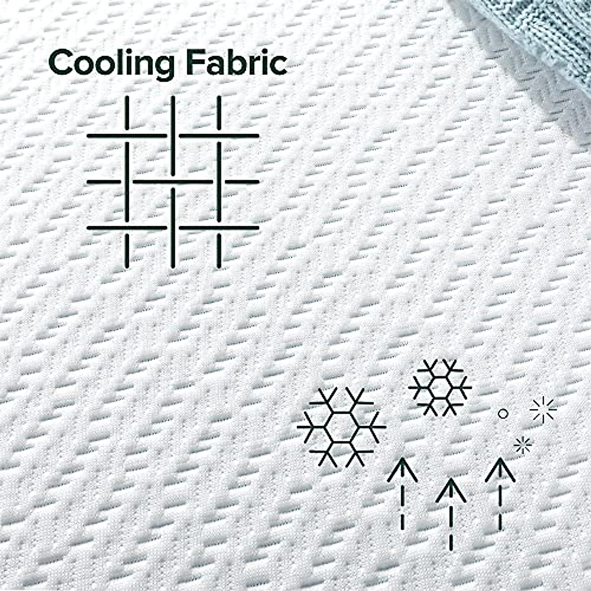 ZINUS 3 Inch Ultra Cooling Gel Memory Foam Mattress Topper with Cooling Cover, CertiPUR-US Certified, Queen, White