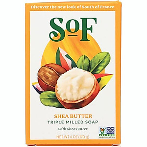 South of France Shea Butter Bar Soap 6 Ounce (Pack of 8 bars)