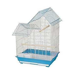 King's Cages ES 2016 H House top Bird cage Toy Toys Finches Lovebirds Canaries (Black)