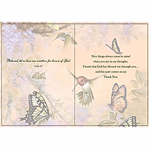 Gracefully Yours Thinking of You Simpler Times Greeting Cards featuring Larry Martin, 12, 4 designs/3 each with Scripture Message