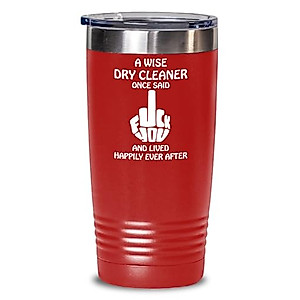 Dry Cleaner Rude 20 oz 30 oz Insulated Tumbler Fuck Off Adult Dirty Humor, Gift For Coworker Leaving Curse Word Middle Finger Cup Swearing