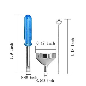 Mini Funnels Set Stainless Steel Urn Funnel Filler Kit for Cremation Jewelry Ashes Keepsakes