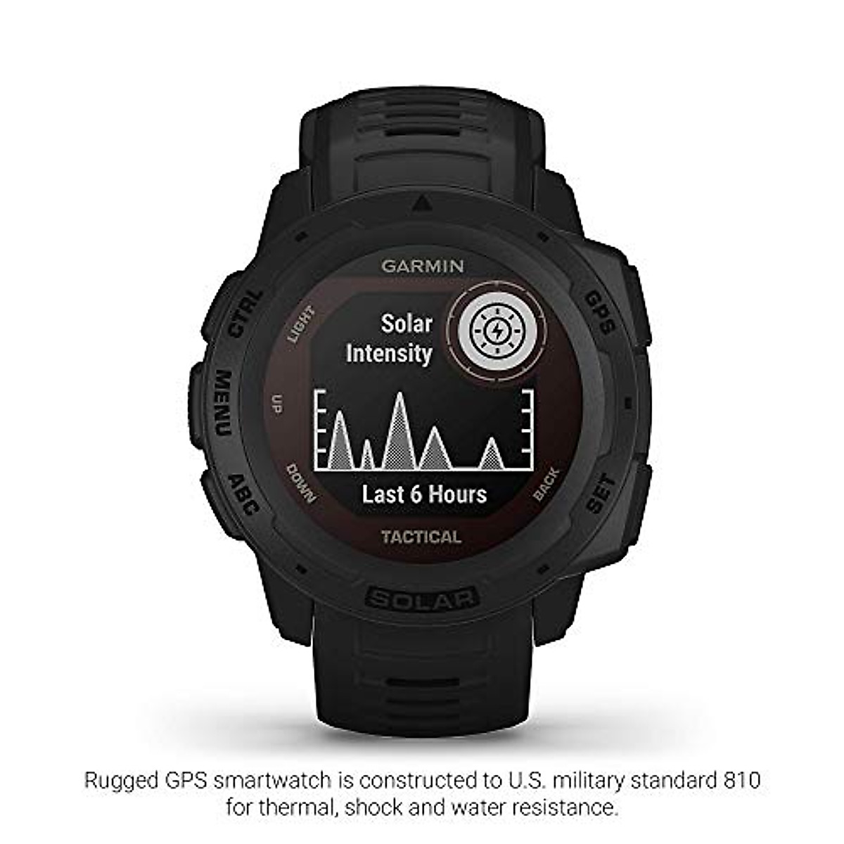 Garmin Instinct Solar Tactical GPS Smartwatch 45mm - Black - 010-02293-13