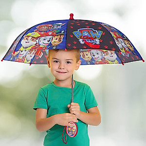 Nickelodeon boys Paw Patrol Character Rainwear Umbrella, Dark Blue, Age 3-6 US