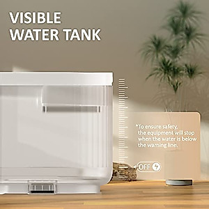 BaoLin Cat Water Fountain with Wireless Pump 3L/100oz, Ultra Quiet Pet Fountain with Stainless Steel Water Bowl, BPA-Free, Water Filter Included, Large Cat Drinking Fountain