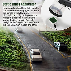 Geevorks Flocking Kit Static Grass Applicator Kit 3-5mm,Static Flocking Applicator for Flocking in Small Area/Sand Table Construction Model