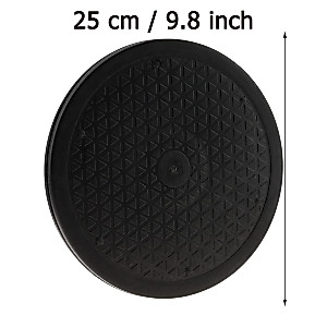 Meiwlong 9.8 Inch Heavy Duty Stand Swivel Steel Ball Bearings Rotating Turntable Lazy Susan Organizer Bins for TV's Computer Monitors Laptops Tables Artwork Potted Plants