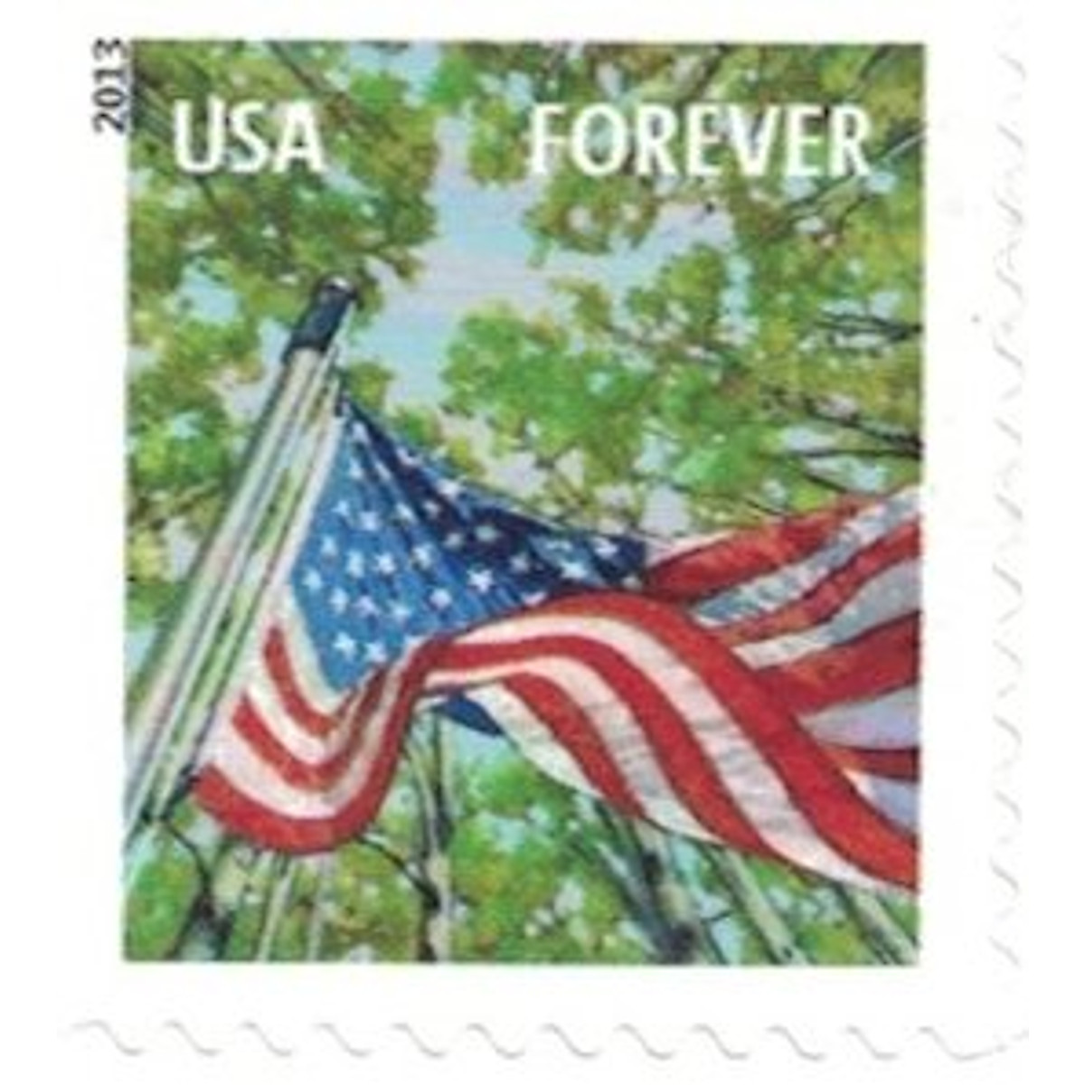 USPS Flags for All Seasons Forever Stamps 100 Stamps (5 Books of 20)