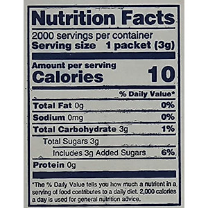 Domino Sugar Packets, 0.1 Ounce (Pack of 2000)
