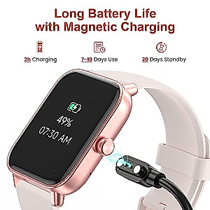 Smart Watch for Women (Answer/Make Call),Alexa Built-in,1.8" Fitness Tracker with Heart Rate Sleep SpO2 Monitor,5ATM Waterproof,Activity Trackers and Smartwatches