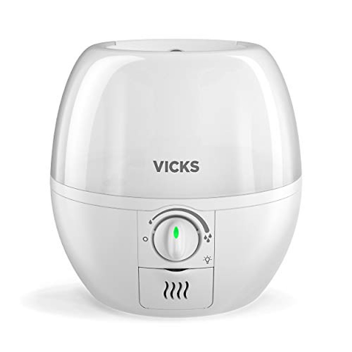 Vicks Filter-Free 3-in-1 SleepyTime Humidifier, Diffuser and Night-Light, Visible Ultrasonic Cool Mist Humidifier with Essential Oil Diffuser for Baby and Kids, White, Standard