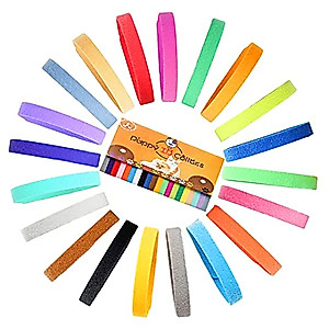 JOERSH 20Pcs Puppy Collars for Litter, 20 Colors Puppy Whelping Collars, Double-Sided Soft Adjustable ID Bands for Newborn Puppy Kitten Collars