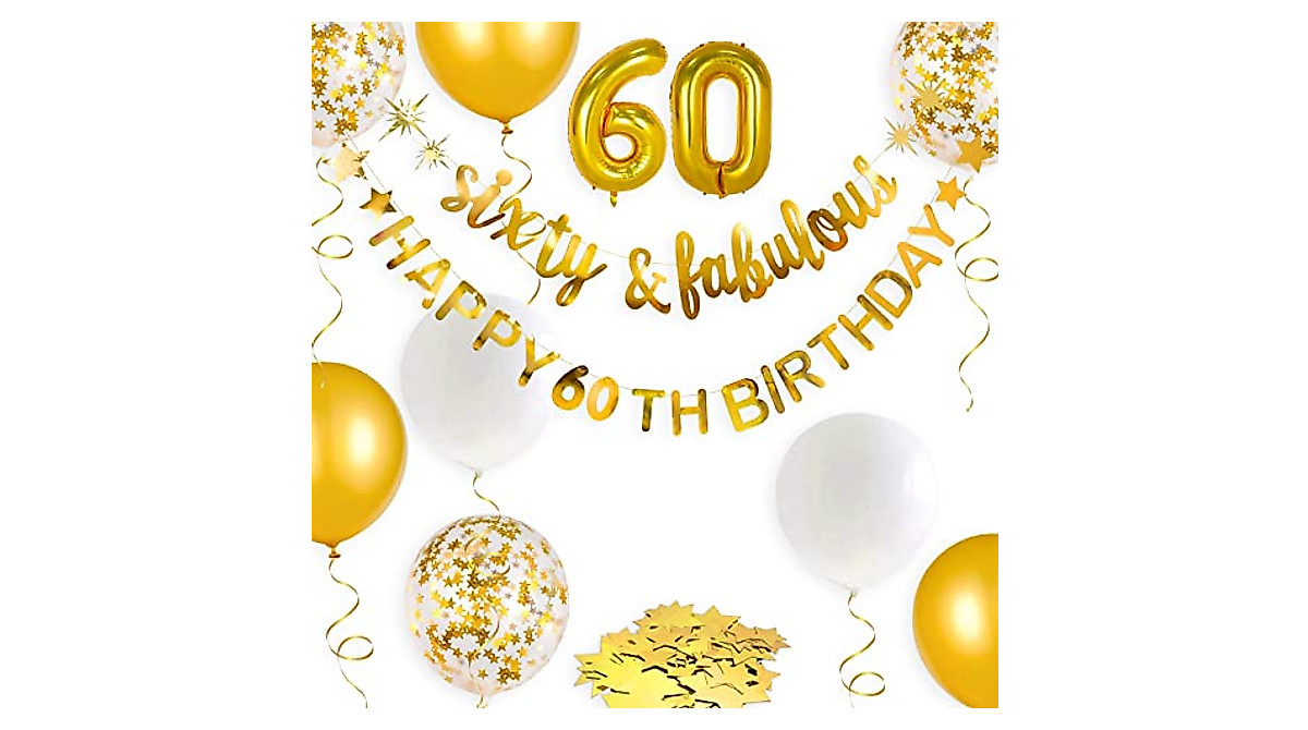 Gold 60th Birthday Banner Kit - Celebrate in Style