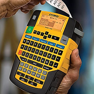 DYMO 1801611 Rhino 4200 Basic Industrial Handheld Label Maker, 1 Line, 4 3/50X8 23/50X2 6/25 (Dym1801611)