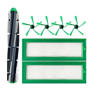 Tool parts replace for Machine Main Roller Brush Side Brush And HEEPA Fjlter for Vorwerk VR200 VR300 Vaccuunn Cleamer Spare Parts - (Color: Pink)
