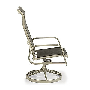 Homestyles Captiva Gray Outdoor Swivel Rocking Chair