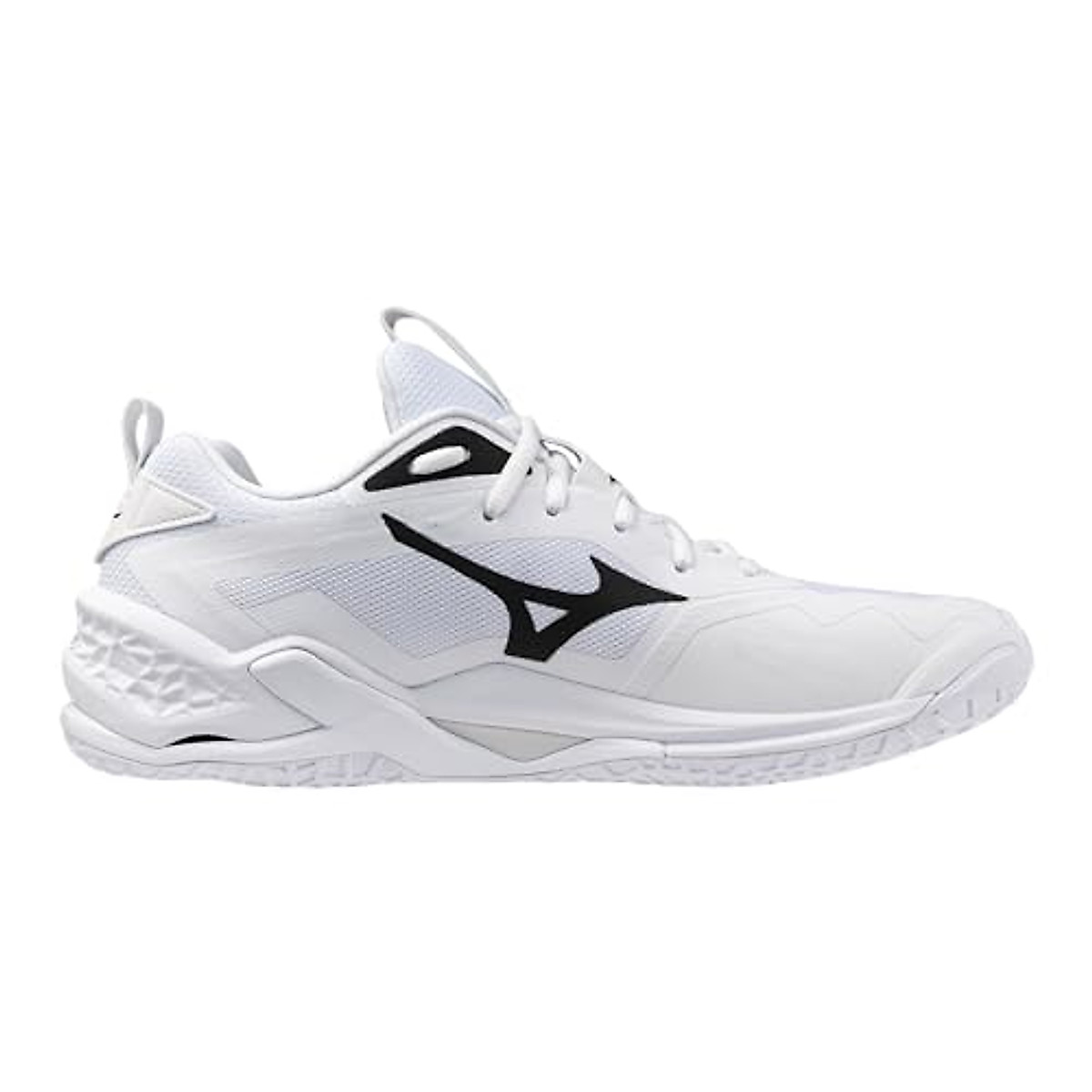 Mizuno Wave Stealth Neo 2 Unisex Volleyball Shoe, White/Black, 7.5 US Men