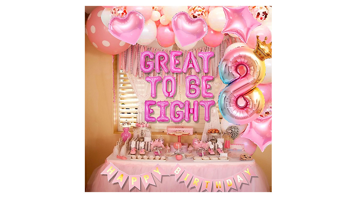 Celebrate 8th Birthday with Unique 'Eight is Great' Party Decor