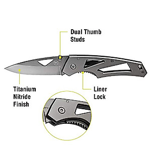 Kilimanjaro Vertice 6-Inch Everyday Folding Knife, Silver