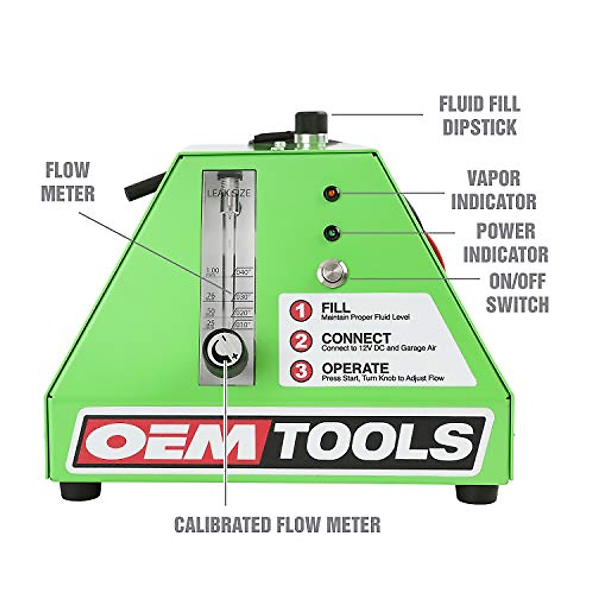 OEMTOOLS 24684 Vacuum and Evap Emissions Smoke Diagnostic Leak Detector, Not for Turbos, Smoke Machine Automotive, Green, Made in The USA