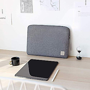 Comfyable Tablet Sleeve Compatible for iPad Pro 12.9 inch M2 2022 M1 2021 2020 W/Smart/Magic Keyboard & Pencil Holder - Protective Water Repellent Slim Sleeve for iPad Pro 2018-2022, Gray