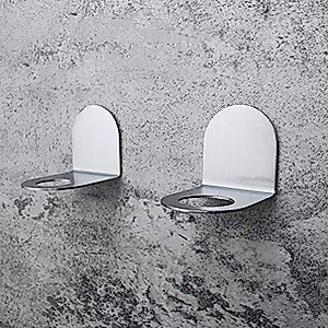 Cabilock 2 pcs Shampoo Holder Wall Mounted Stainless Steel Hand Shelf Shower Caddy Hanger for Bathroom Kitchen