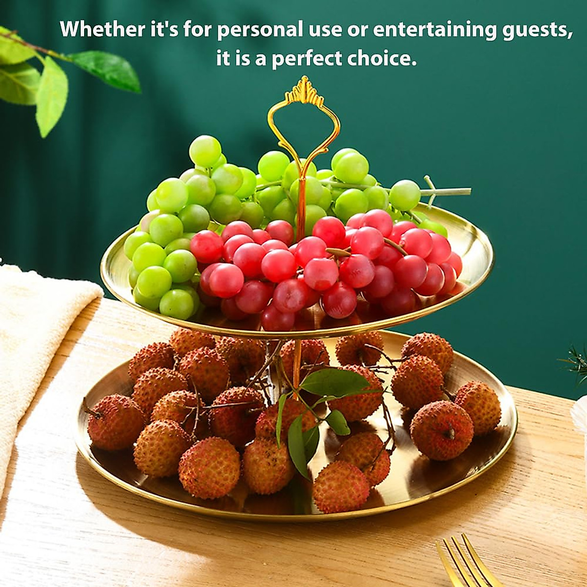 BZVlemon 4 Tier Stainless Steel Cupcake Stand, Gold Metal Serving Tray Cake Holder Cake Stand for Holiday Dessert Table Decorations Birthday Baby Shower Party Wedding (4tier)