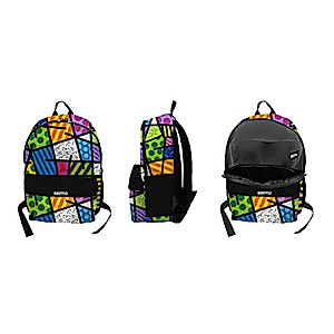 BRITTO Romero 15" Polyester Twill Backpack, Colorful Landscape