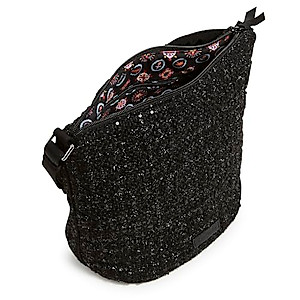 Vera Bradley Cotton Bucket Crossbody Purse, Black