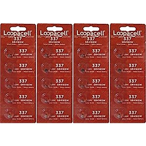 Loopacell 337 (SR416SW) 1.55V Silver Oxide Watch Battery (20 Batteries)