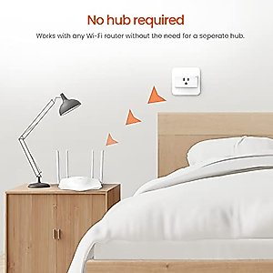 Tenda Beli Smart Plug SP3-Mini Smart Home WiFi Outlet | Works with Alexa Echo dot & Google Assisstant | Voice or App Remote Control | ETL/FCC Listed | No Hub Required,White,2-Pack
