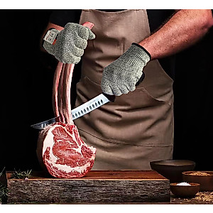 ohsuni Cutting Gloves, 2 Pairs of Cut Resistant Gloves Food Grade, Kitchen Gloves for Cutting, Oyster Shucking, Fish Fillet Processing, Carving Wood and Gardening(Large)