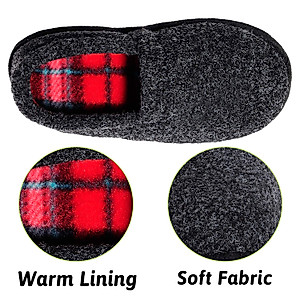 MIXIN Big Kid Boys and Girls Slippers House Shoes Indoor Outdoor with Anti Slip Sole Grey 2-3 M''