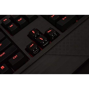 Replacement WASD Arrow Keycaps UV Coating Backlit Double Shot Keycap OEM Profile for Cherry MX Switch Gaming Mechanical Keyboard (8 Keys WASD+Arrow)