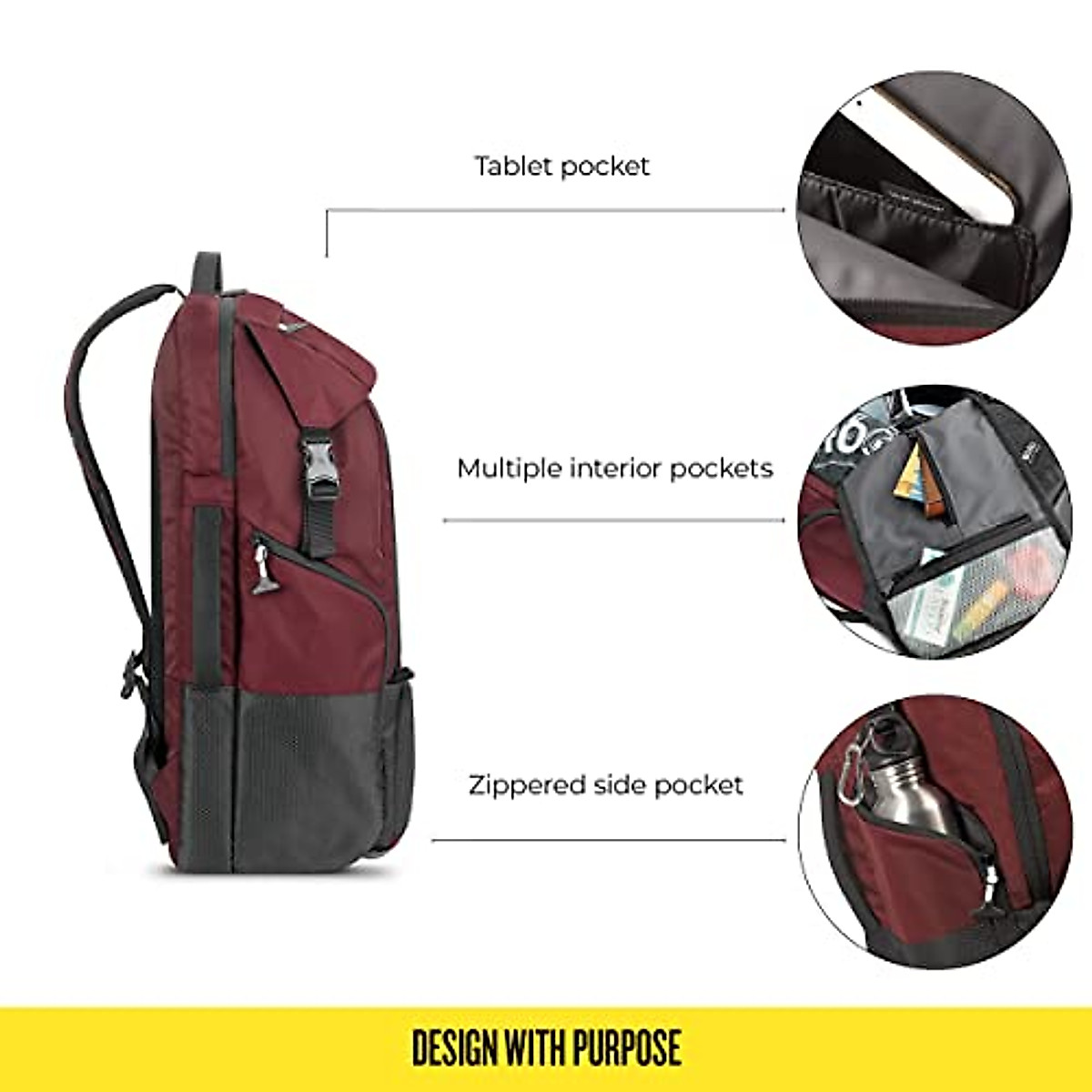 Solo New York Elite Backpack, Burgundy