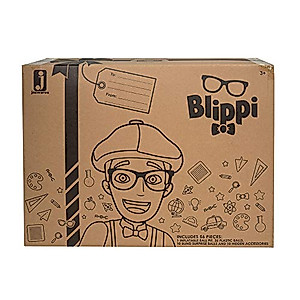 Blippi Ball Pit Mystery Adventure, Featuring Portable Indoor/Outdoor Inflatable Ball Pit, 35 Plastic Balls, 10 Surprise Balls with 10 Accessories - Educational Toys for Kids - Amazon Exclusive