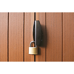 Keter Darwin 4x6 Resin Outdoor Storage Shed Kit-Perfect to Store Patio Furniture, Garden Tools Bike Accessories, Beach Chairs and Lawn Mower, Brown