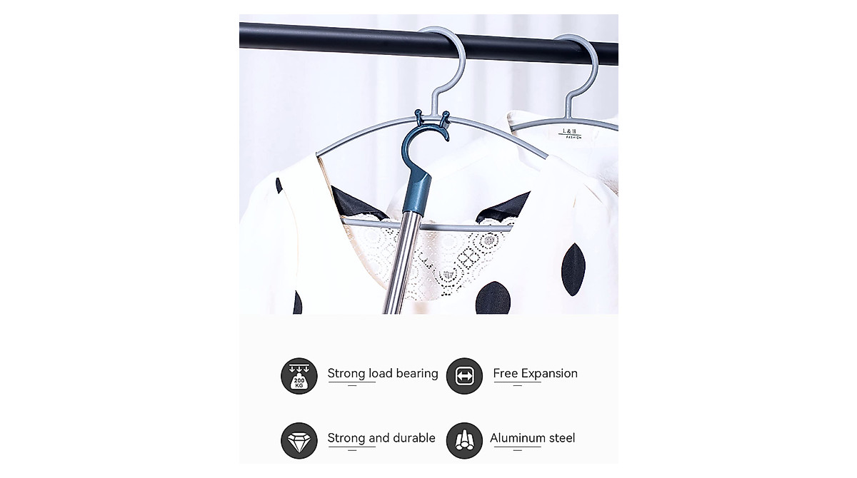 55'' Retractable Reach Stick - Extendable Utility Pole for Closet & Ceiling