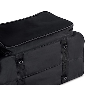 SINGER | Machine Carrying Case, Black, Spacious Case Fits Most Standard Sewing Machines and Sergers, Fully-Padded Interior, Durable Canvas Exterior, Easy Zip, Large Front Pocket, Easy Transport