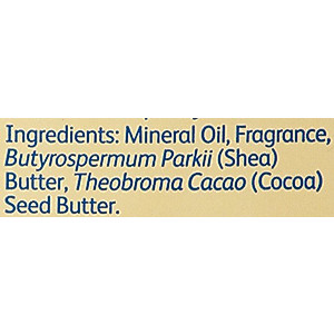 Johnson's Baby Oil, Mineral Oil Enriched with Shea & Cocoa Butter to Prevent Moisture Loss, Hypoallergenic, 20 fl. oz