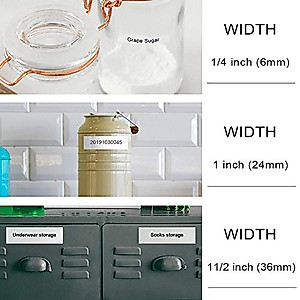 Unistar Compatible PTouch 36mm TZ Tape Replacement for Brother Label Maker 36mm Label Tape TZe-261 TZ261 for Brother Ptouch PT-P910BT T-P900 PT-3600 PT-550, 1-1/2 Inch Laminated Black on White, 2PK