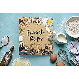 Recipe Binder with Sheets, 3 Ring Full Page Organizer Kit 8.5x11 in. Book Binder with 25 Sheets & 16 Dividers & 32 Labels & 50 Plastic Sleeves. DIY Family Cookbook for Recipes (Bakery)