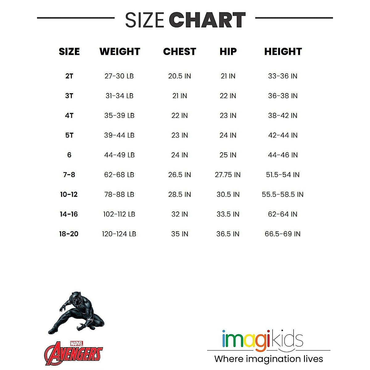 Marvel Avengers Black Panther Toddler Boys 2 Pack Long Sleeve Graphic T-Shirts Black Panther 5T